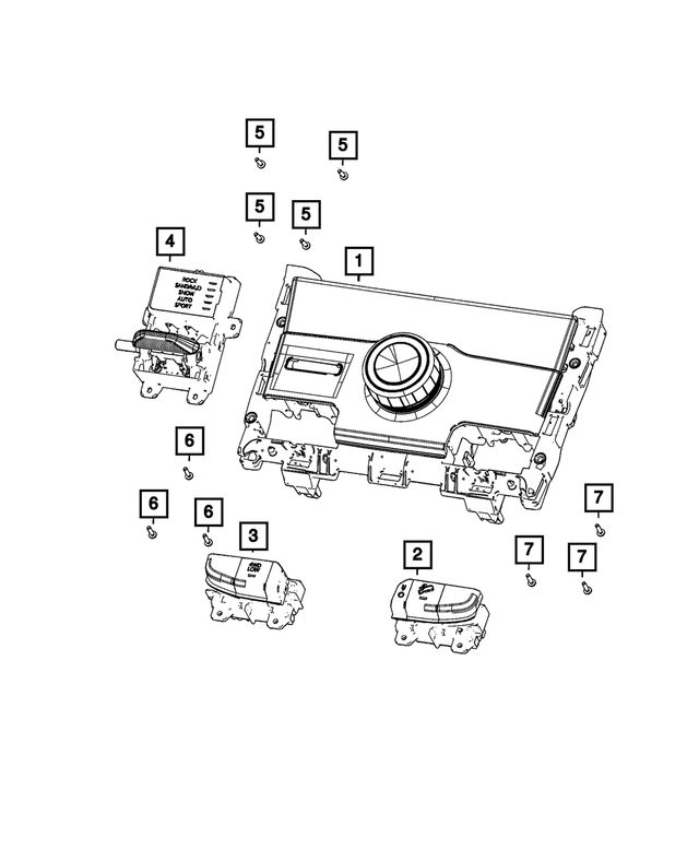 2021-2024 Jeep Terrain Select Switch 68638543AB | My Mopar Parts