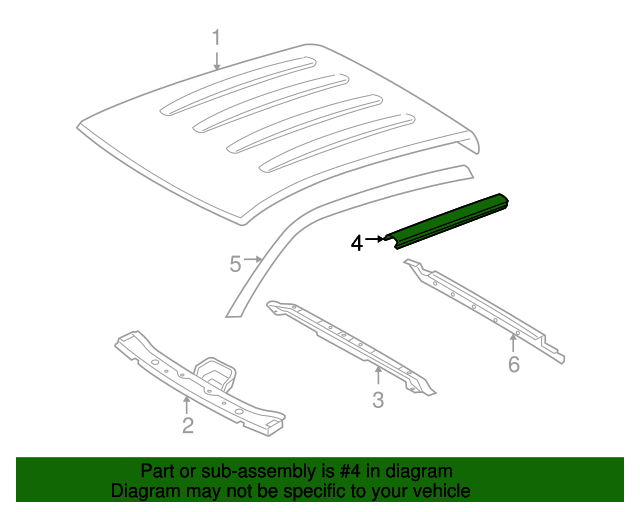 61212-04040 - Side Rail - 2005-2023 Toyota Tacoma | OEM Genuine Toyota ...