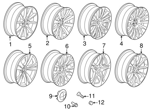 1999-2019 BMW Tire Pressure Monitoring System (TPMS) Sensor Valve ...