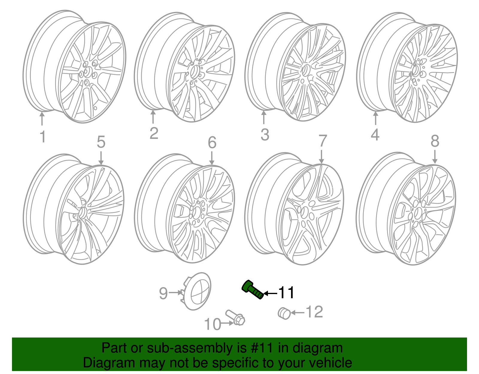 1999-2019 BMW Tire Pressure Monitoring System (TPMS) Sensor Valve ...