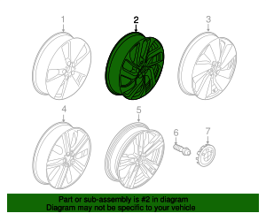36106887937 - 2018 BMW i3s Wheel, Alloy (36-10-6-887-937) | BMW of ...