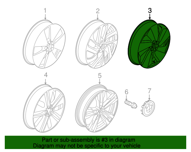 36116856896 - 2014-2021 BMW Wheel, Alloy (36-11-6-856-896) | BMW of ...