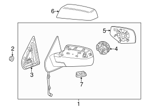 2014-2019 GM Passenger Side Door Mirror 84565230 | GM Parts Center