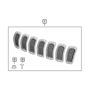2021-2022 Jeep Cherokee Radiator Grille Kit 6AZ88RXFAB | Mopar eStore