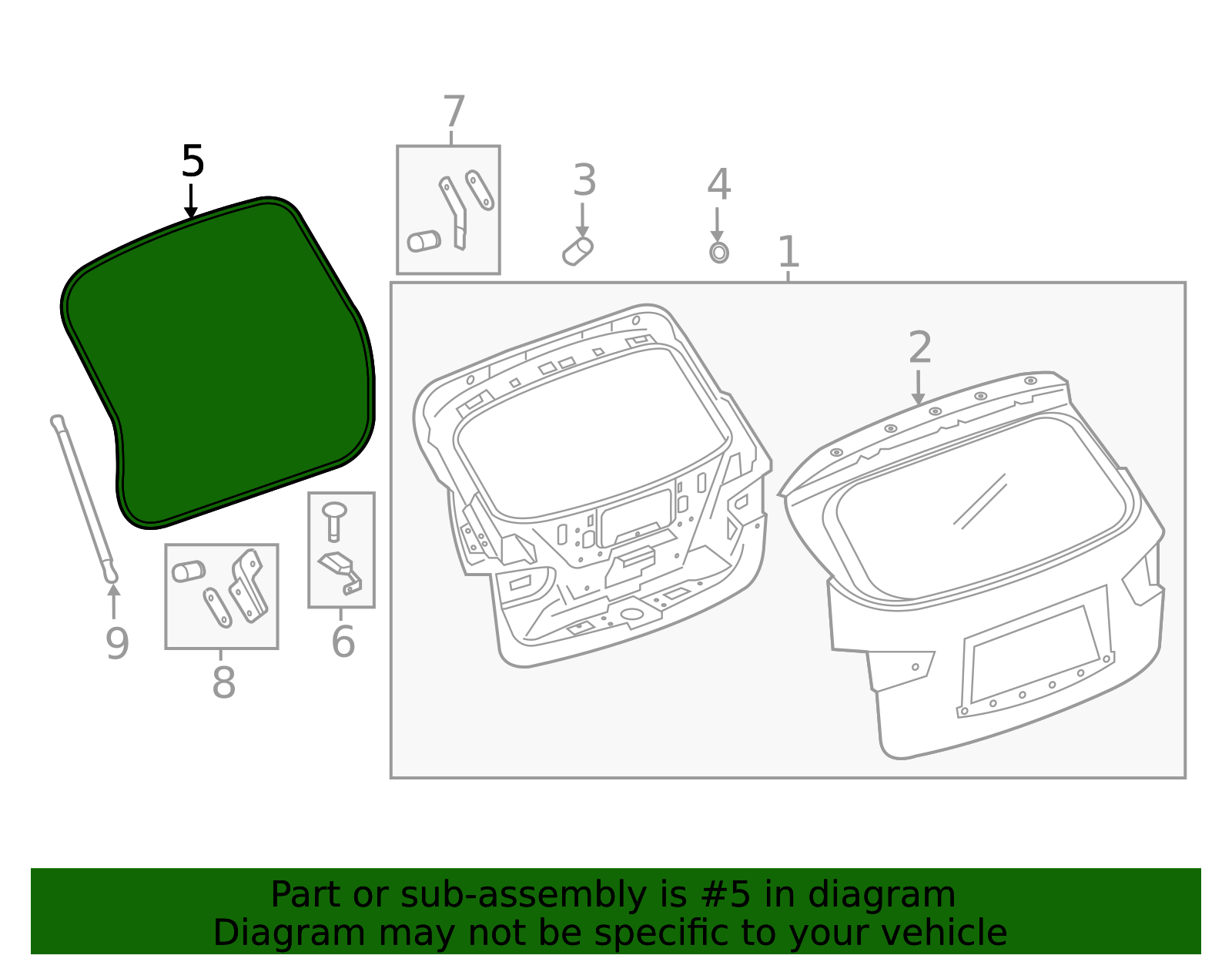 2019-2020 Nissan Pathfinder Weatherstrip 90832-3KA1B | Team Nissan Inc.