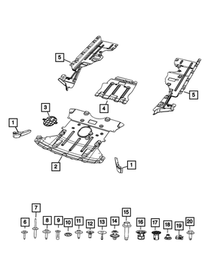 2021-2024 Jeep Front Fascia Spat, Right 68460450AB | Mopar Auto Parts ...
