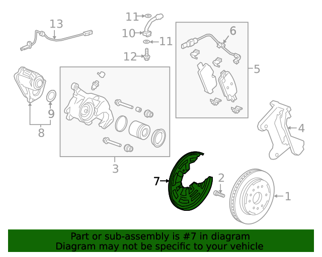2019-2024 GM Rear Brake Shield 84640313 GM | GMPartsDirect.com