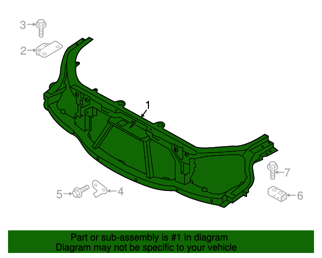 2021-2022 Land Rover Discovery Radiator Support LR107795 | JaguarParts.com