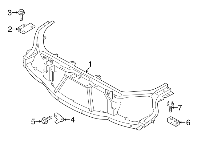 2021-2022 Land Rover Discovery Radiator Support LR107795 | JaguarParts.com