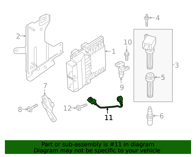 JX6Z-12A699-A - Knock Sensor 2019-2024 Ford | AutoNationParts.com