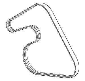 2012-2016 Chevrolet V-Ribbed Serpentine Belt 55578811 GM ...
