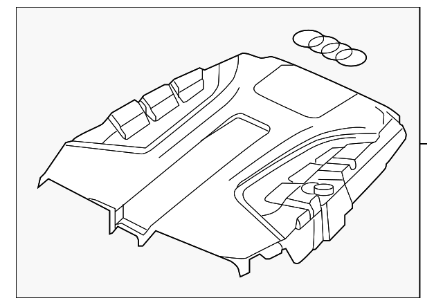 2017-2019 Audi Q7 Engine Cover 4M0-133-849-A | OEM Parts Online