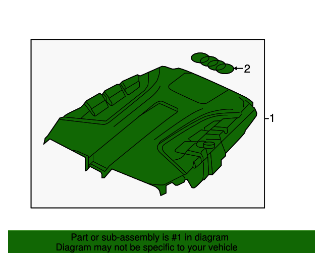 2017-2019 Audi Q7 Engine Cover 4M0-133-849-A | OEM Parts Online