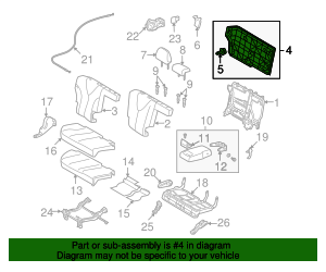 71881-0T010-C0 - Seat Back Panel 2013-2015 Toyota Venza ...