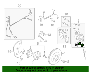 2008-2017 Audi Disc Brake Caliper Piston Seal 8T0-698-471 | Audi USA Parts