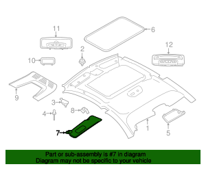 51448061845 - 2014-2021 BMW Sun-Visor (51-44-8-061-845) | BMW of South ...