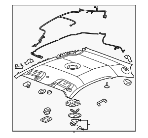 2008-2010 Chevrolet Cobalt Light Opel Gray Headlining Trim Panel ...