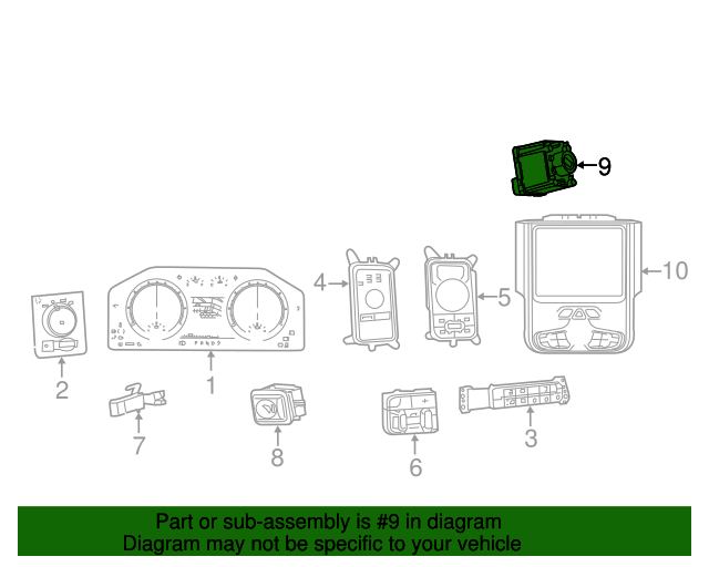 68271986AC - OEM Switch For 2013-2023 Ram | OEM MOPAR Parts Warehouse