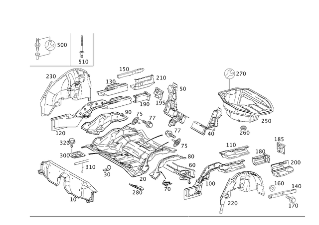203-610-11-26 - Locking Lug 1998-2008 Mercedes-Benz | Mercedes-Benz USA ...