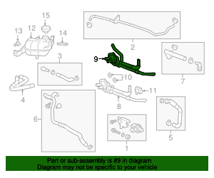 84009667 GM Auxiliary Heater Inlet and Outlet Pipe | GM Parts Store