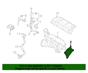 Genuine Audi 8E0-253-115-D | Catalytic Converter Gasket | FREE Shipping ...