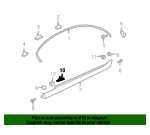 2008-2017 GM Rocker Panel Molding Retainer 92138807 GM | GMPartsDirect.com