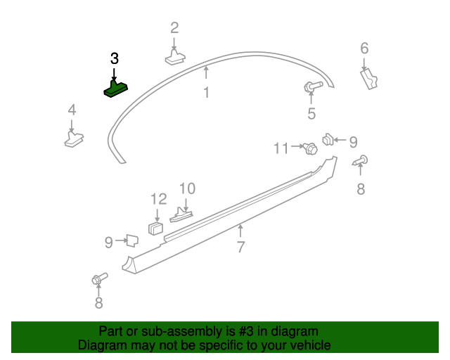 2008-2009 Pontiac G8 Multi-Purpose Retainer 92207443 GM | GMPartsDirect.com