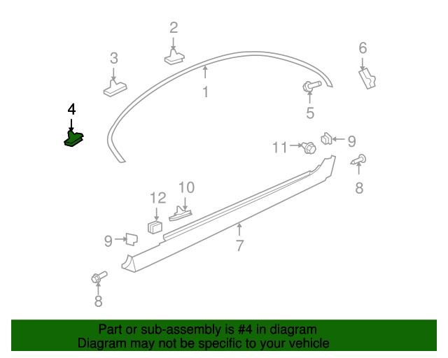 2008-2009 Pontiac G8 Multi-Purpose Retainer 92207442 GM | GMPartsDirect.com