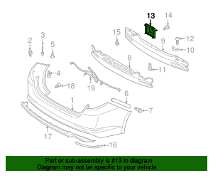 86642-4C010 - Bumper Bracket 2012-2013 Kia Optima | Kia.Parts Store