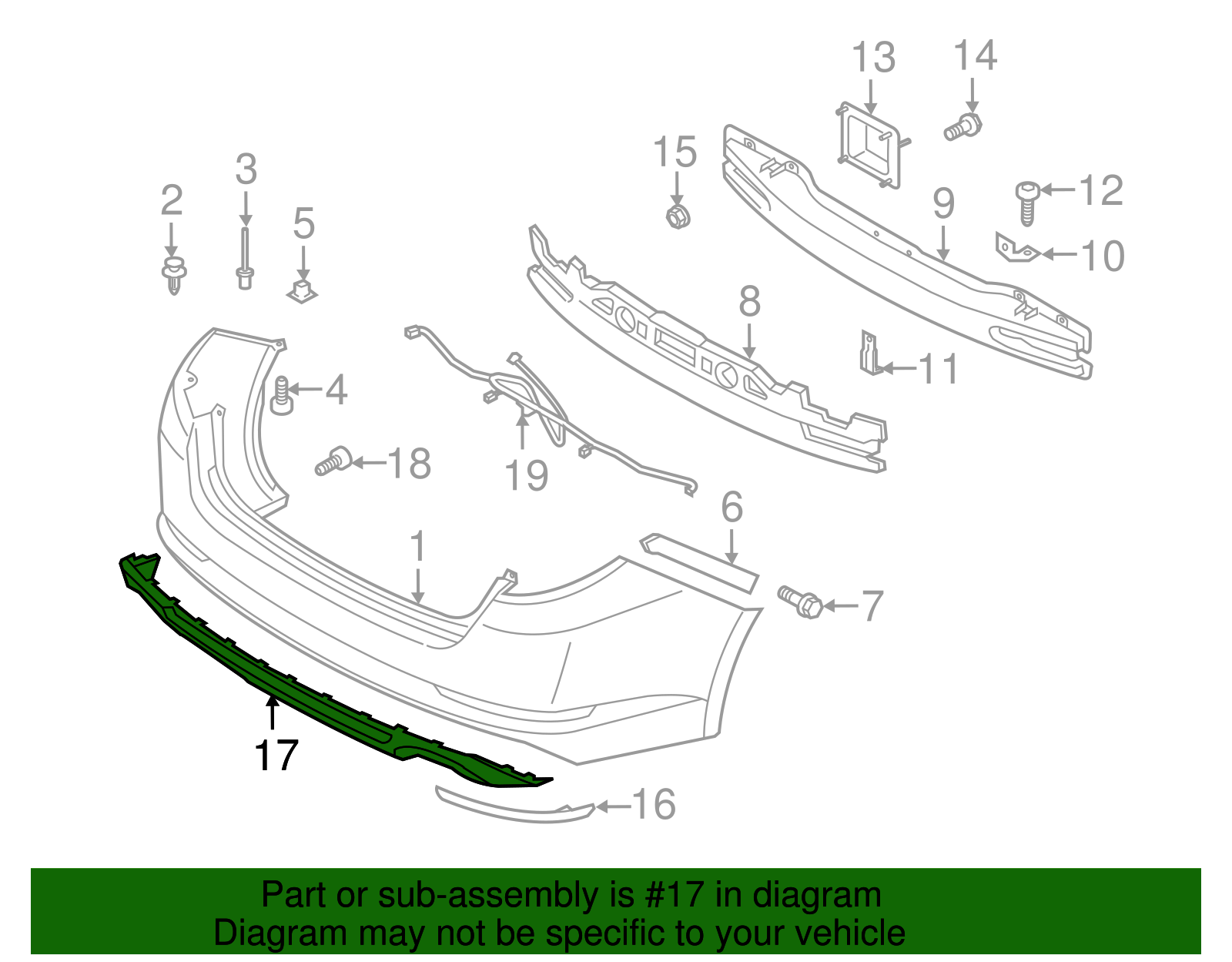2011-2013 Kia Optima Lower Cover 86612-2T010 | TascaParts.com