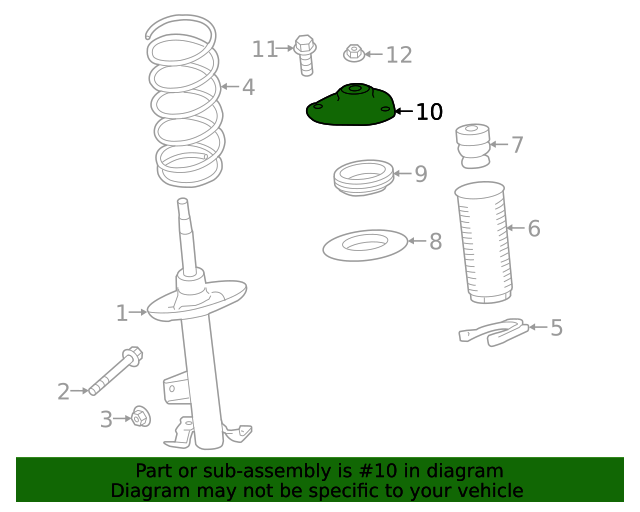 54320-5NA0C - Strut Mount 2019-2020 Infiniti QX50 | INFINITI Parts ...