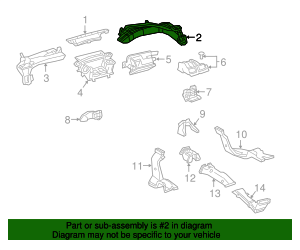 2015-2021 Lexus Upper Duct 55085-78010 | OEM Parts Online