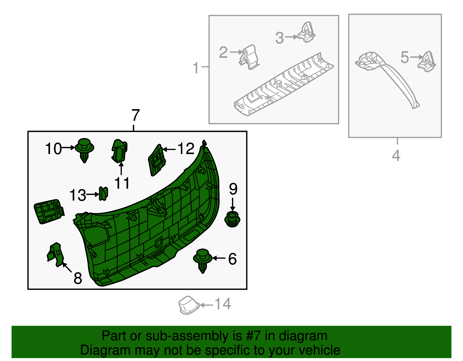 2013-2015 Mazda CX-5 Lower Trim Panel KD45-68-960 | Mazda-Parts