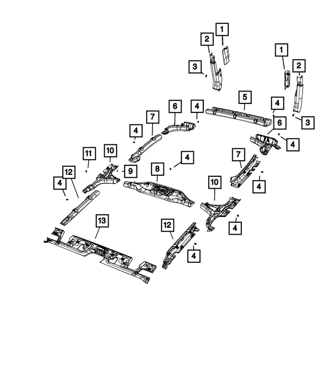 2018-2022 Jeep Wrangler Sport Bar Molding 6BR70TX7AD | My Mopar Parts