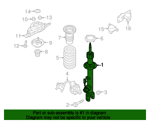 2015-2017 Hyundai Strut 54605-B1250 | OEM Parts Online