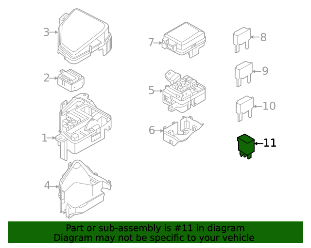 95230-2P020 - Relay 2015-2024 Hyundai | AutoNation Parts