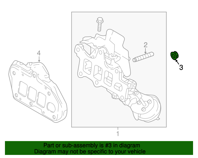 SH01-13-465 - Exhaust Manifold Nut - 2016-2021 Mazda | MazdaSwag