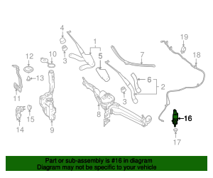 2001-2023 Mercedes-Benz Washer Pump 221-869-01-21 | AutoNationParts.com
