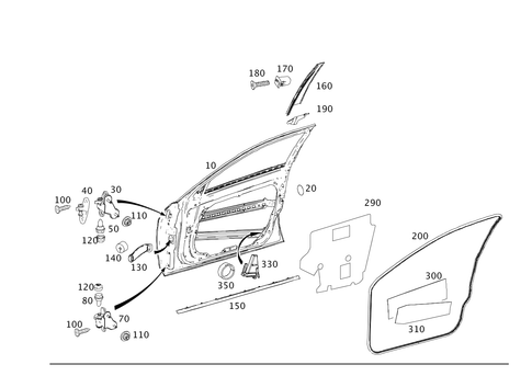 Driver Door for 2013 Mercedes-Benz E 550 | Mercedes-Benz USA Parts