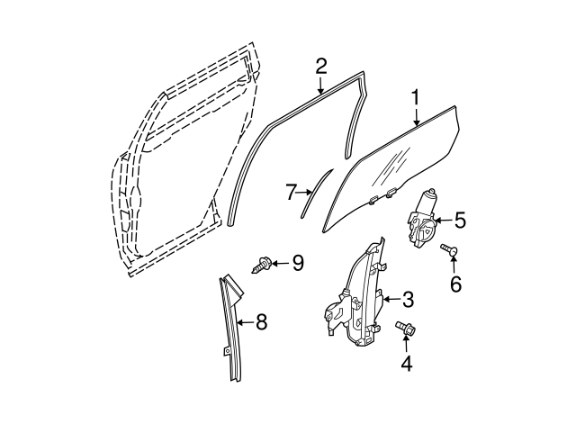 2003-2007 Nissan Murano Motor Screw 08360-6121B | TascaParts.com