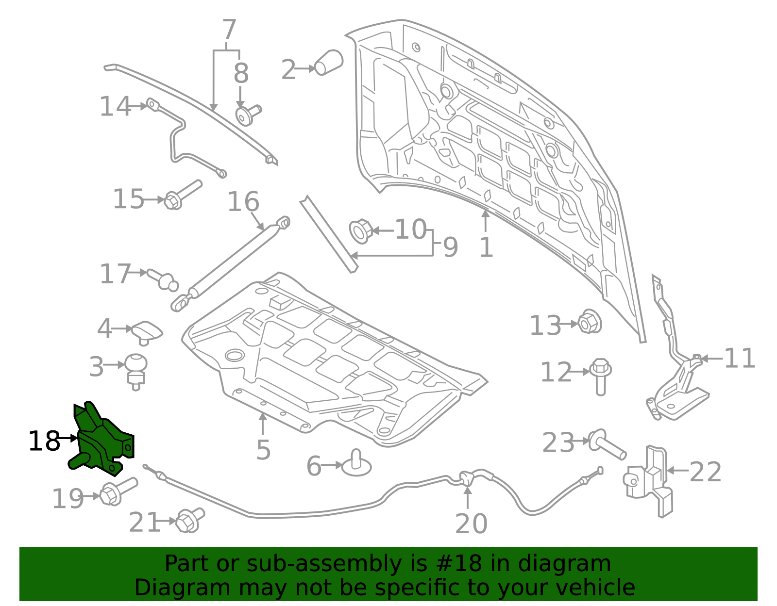 2021-2025 Ford F-150 Hood Latch ml3z16700c | TascaParts.com