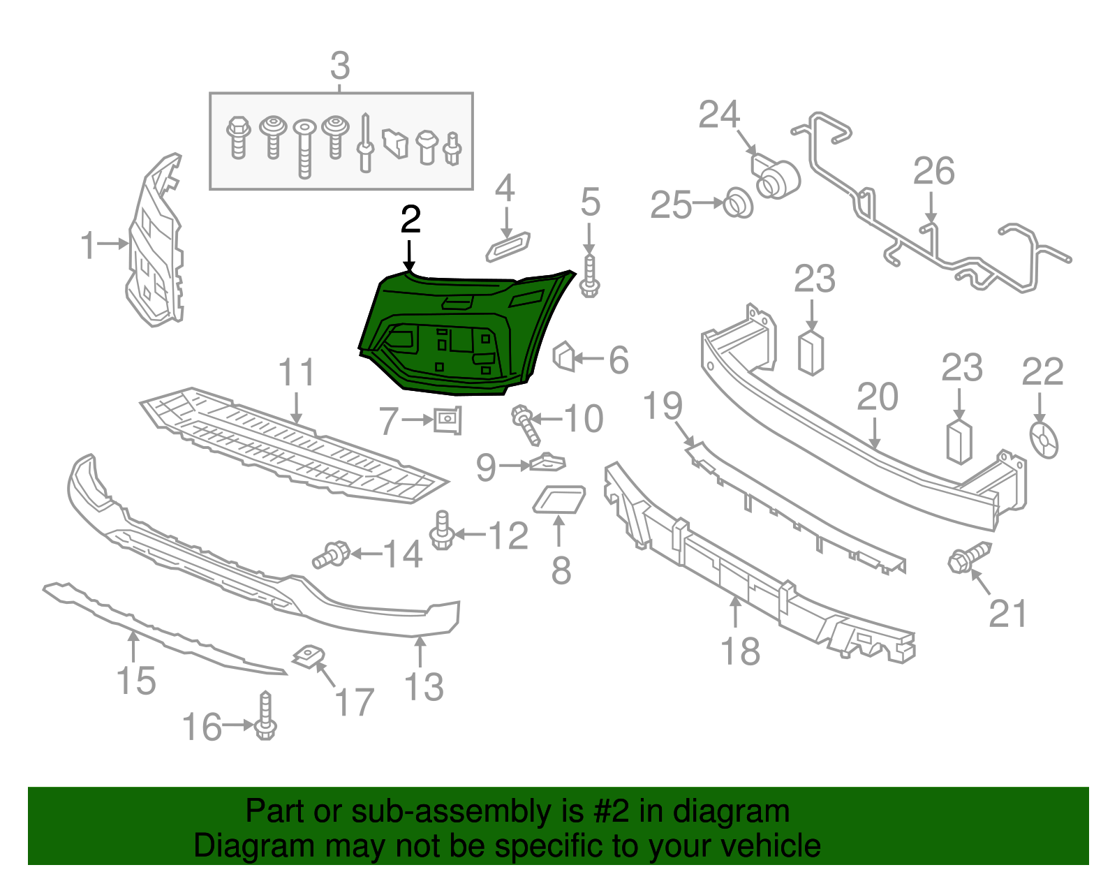 2016-2018 Audi Bumper Cover 8U0-807-065-R-GRU | Audi USA Parts