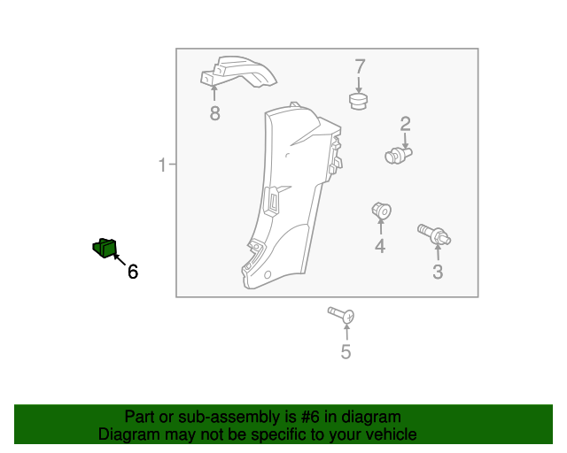 OEM 1990-2021 Honda Grommet, Screw (4MM) 91641-SM4-003 | Majestic Honda ...