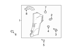 84142-S2A-000 - Brush, R 2000-2009 Honda S2000 | Honda Parts Online