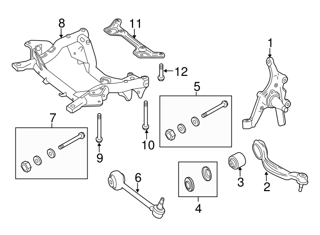 204-628-06-57 - Engine Cradle 2012-2017 Mercedes-Benz | AutoNationParts.com
