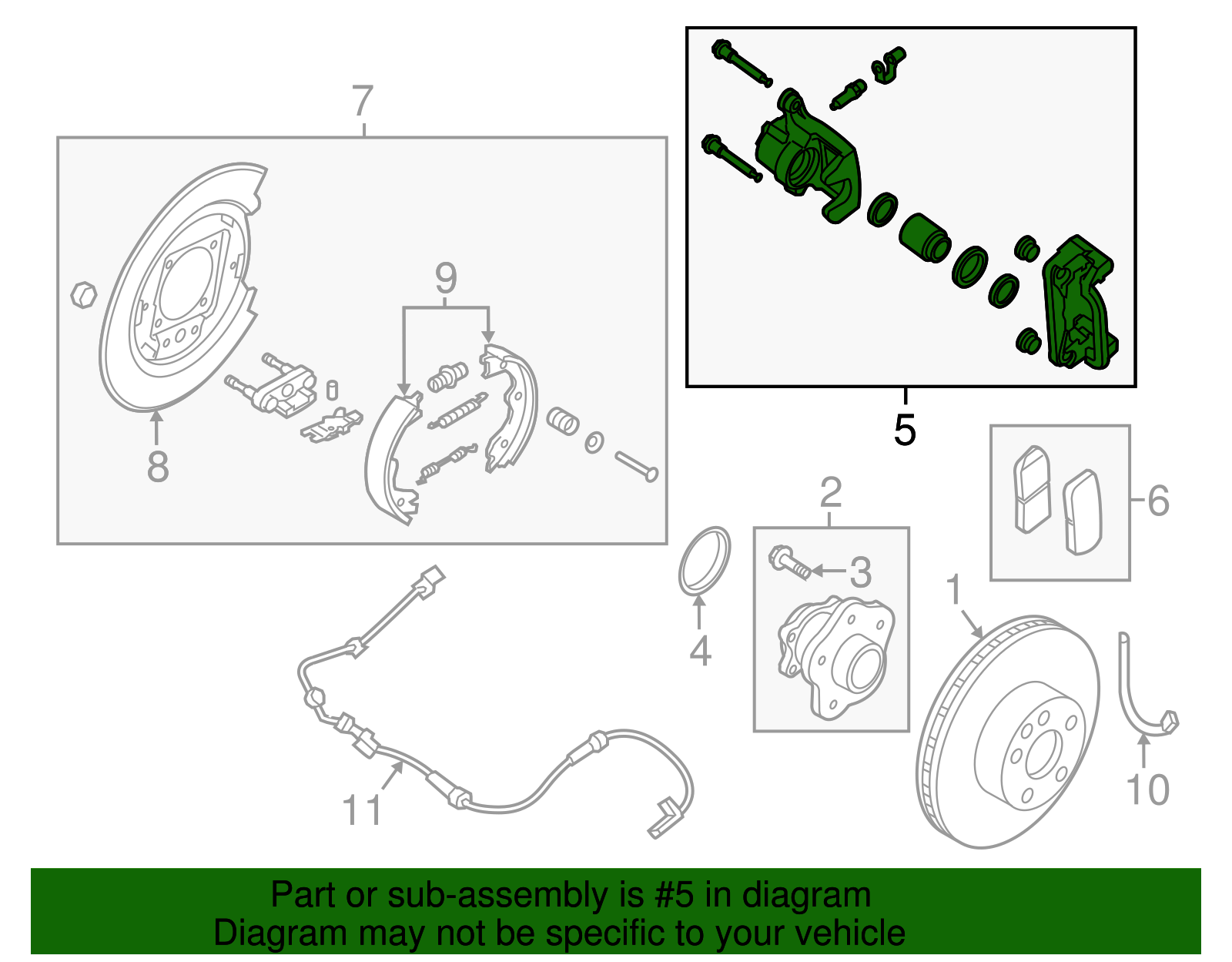 44001-6CA0D - Disc Brake Caliper 2013-2025 Nissan | Nissan Parts ...