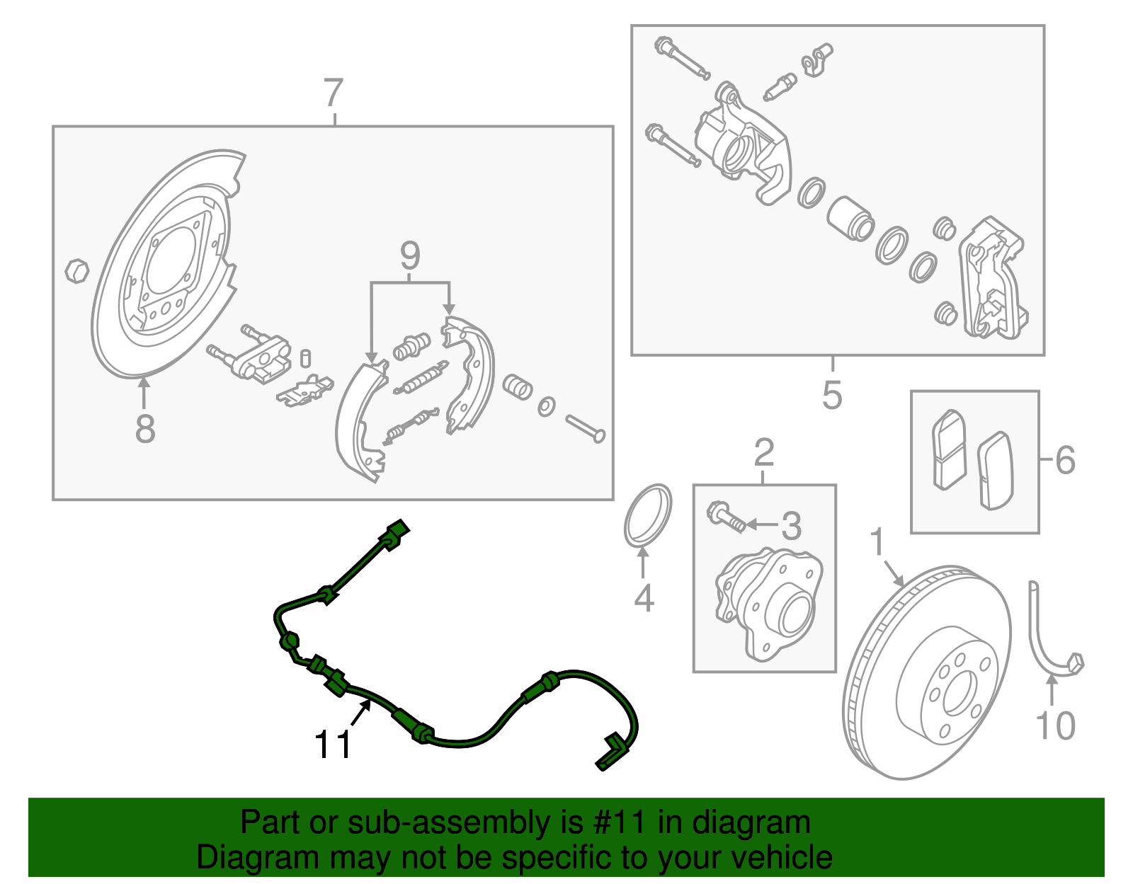 2013-2023 Nissan ABS Sensor 47900-3TA2A | Nissan Parts Central