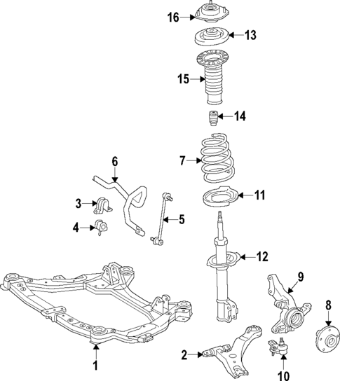 Front Suspension for 2024 Lexus RX350h | My L Parts