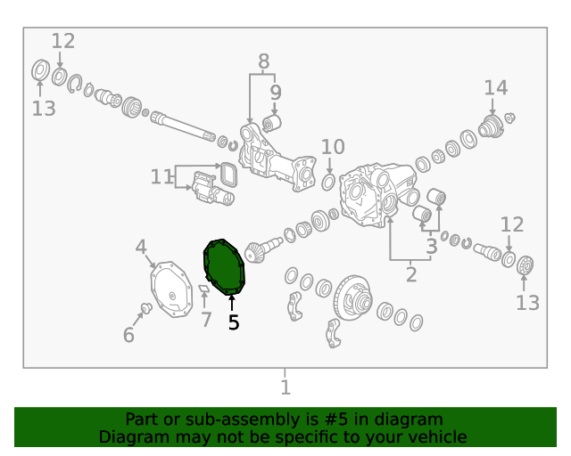 2019-2024 GM Front Differential Carrier Cover Gasket 84412729 GM ...