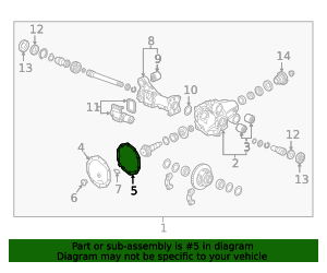 2019-2025 GM Front Differential Carrier Cover Gasket 84412729 GM ...